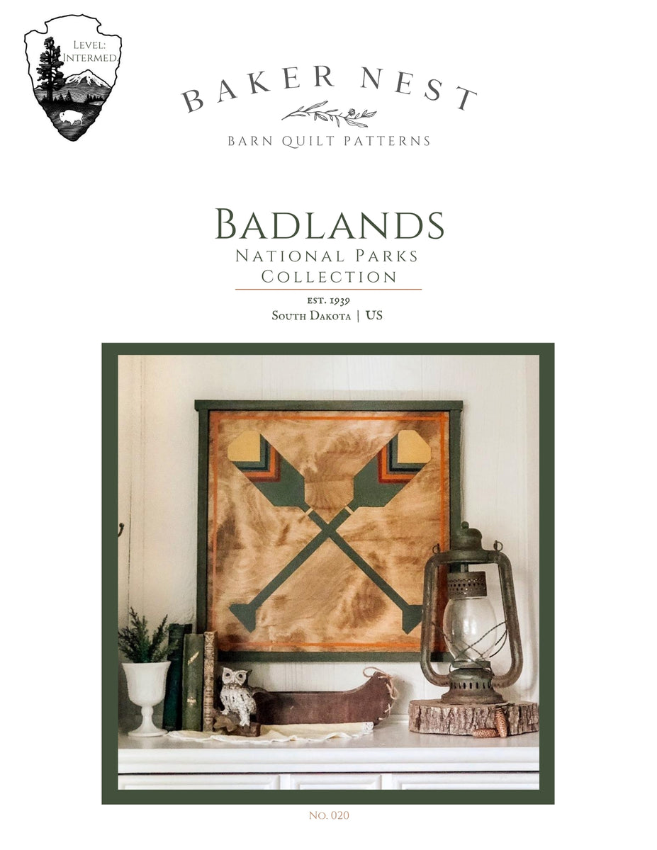 Badlands Barn Quilt Pattern – Baker Nest