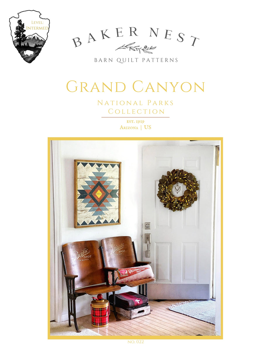 Grand Canyon Barn Quilt Pattern – Baker Nest