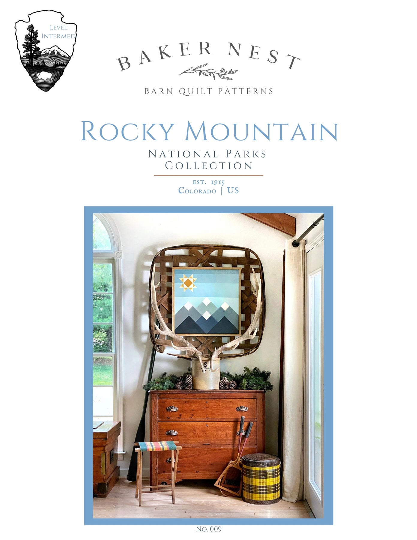 Rocky Mountain Barn Quilt Pattern – Baker Nest