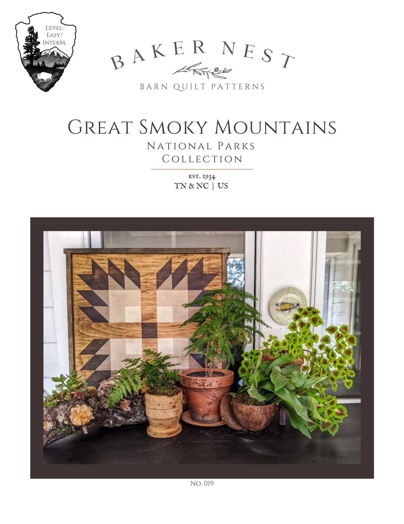 Great Smoky Mountain Barn Quilt Pattern – Baker Nest