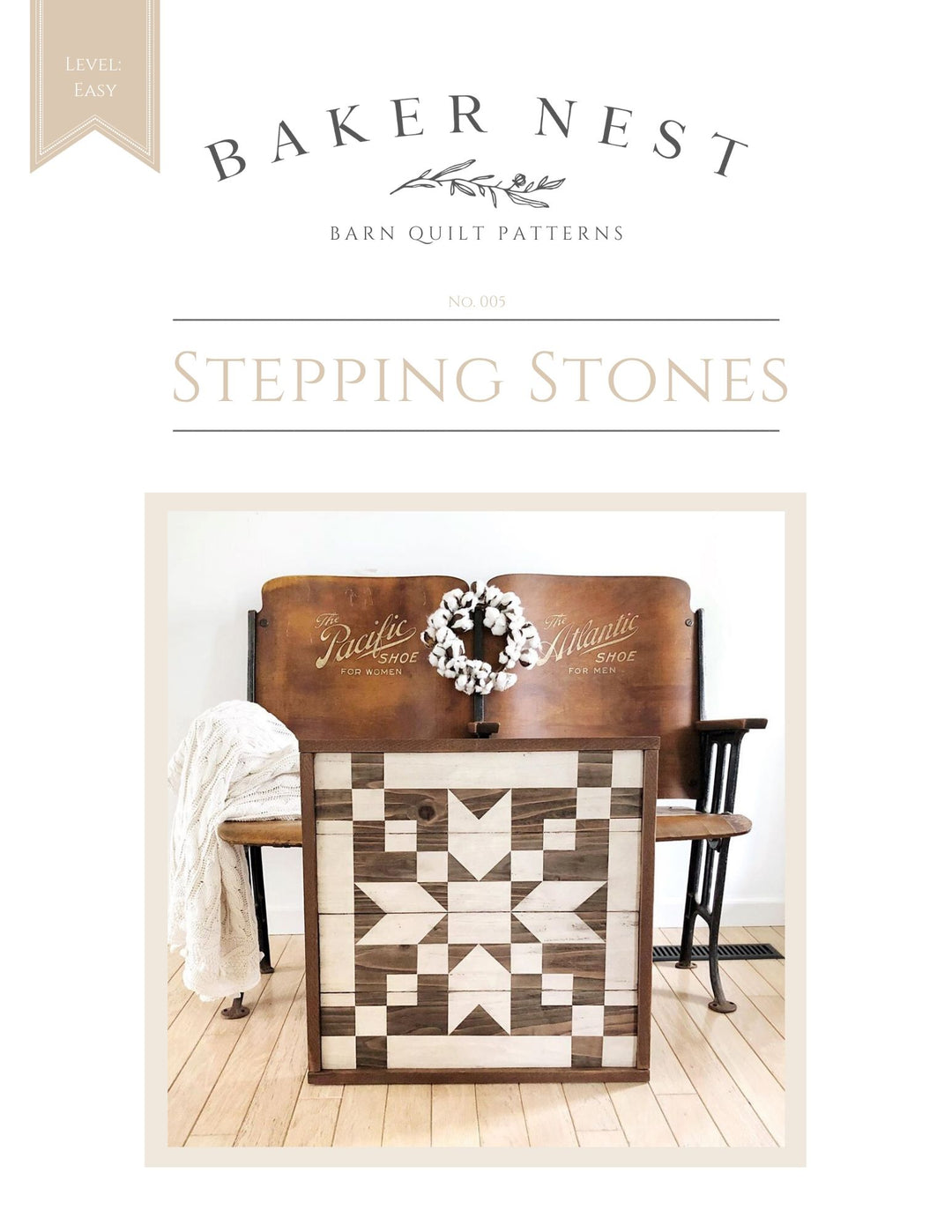 Stepping Stones Barn Quilt Pattern – Baker Nest