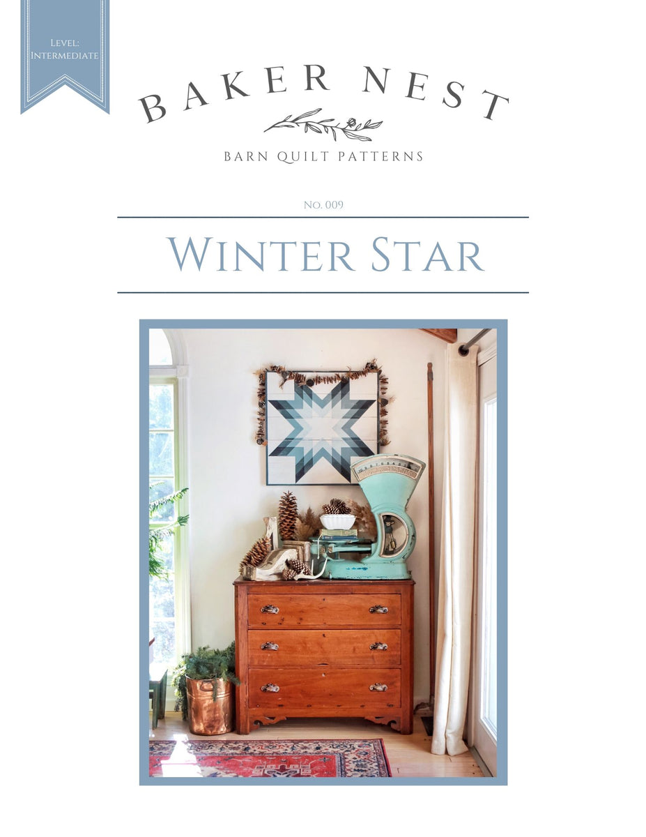 Winter Star Barn Quilt Pattern – Baker Nest
